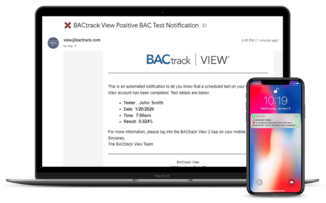 Remote Alcohol Monitoring for iOS and Android - BACtrack View™